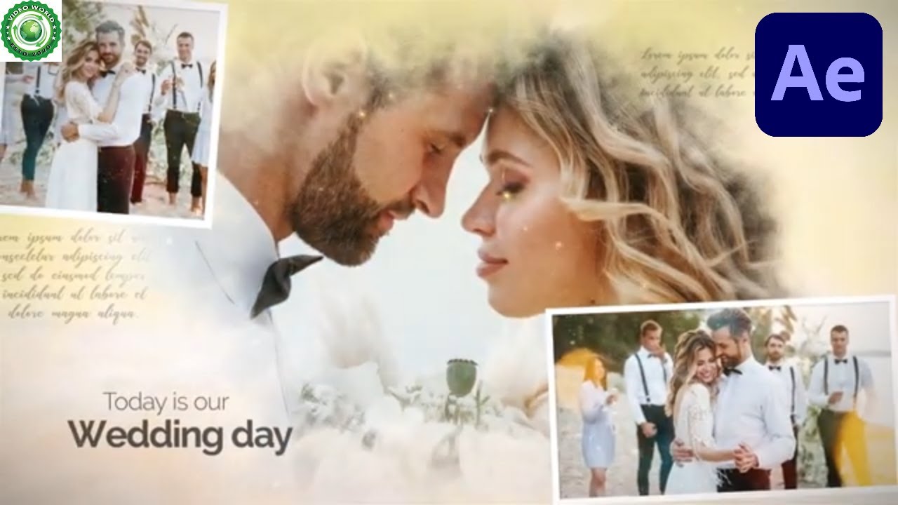 ae project file Emotional Wedding Slideshow Romantic Love Story-Video World ||After Effects ...