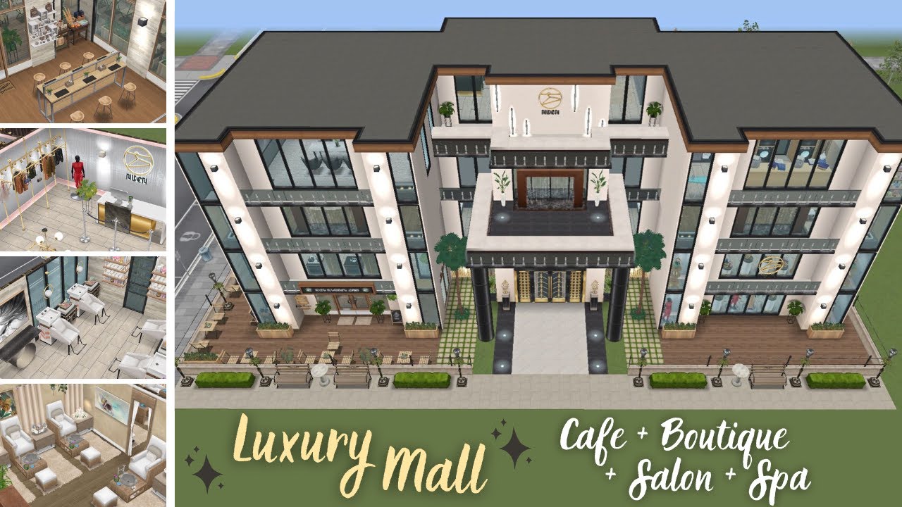 Sims Freeplay || Luxury Mall 🏢 (café, boutique, salon, spa) - YouTube