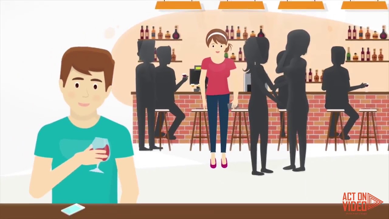 App Explainer Video 2D Cartoon Animation Nudge Social Dating App - YouTube