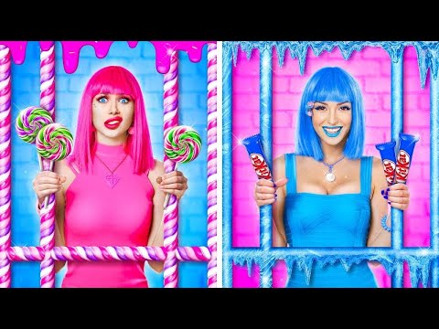 PEMBE VS MAVİ YİYECEK MEYDAN OKUMASI | 24 Saatlik 1 Renk Savaşı! RATATA YUMMY’den Çılgın Mukbang