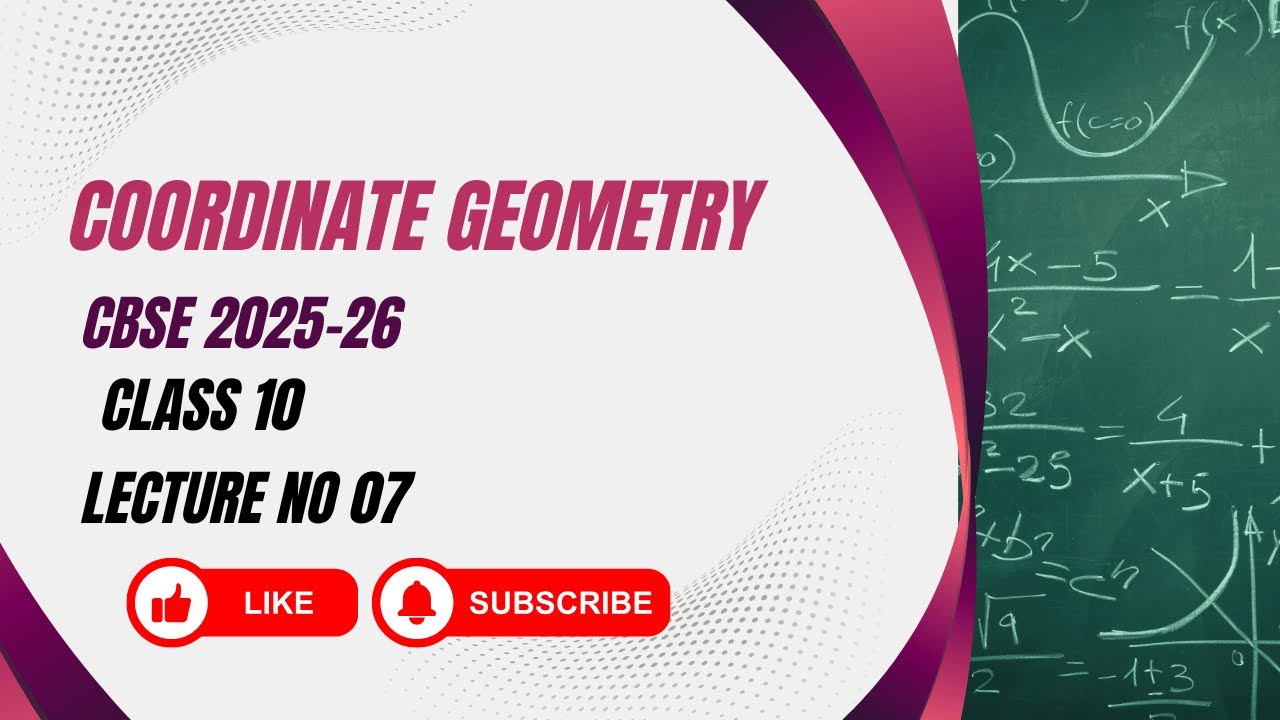 Coordinate Geometry Lecture 7 | Distance Formula | Class 10 Maths ...