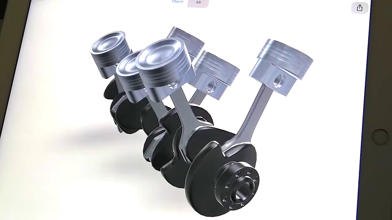 V6 Engine Animation in Apple AR - YouTube