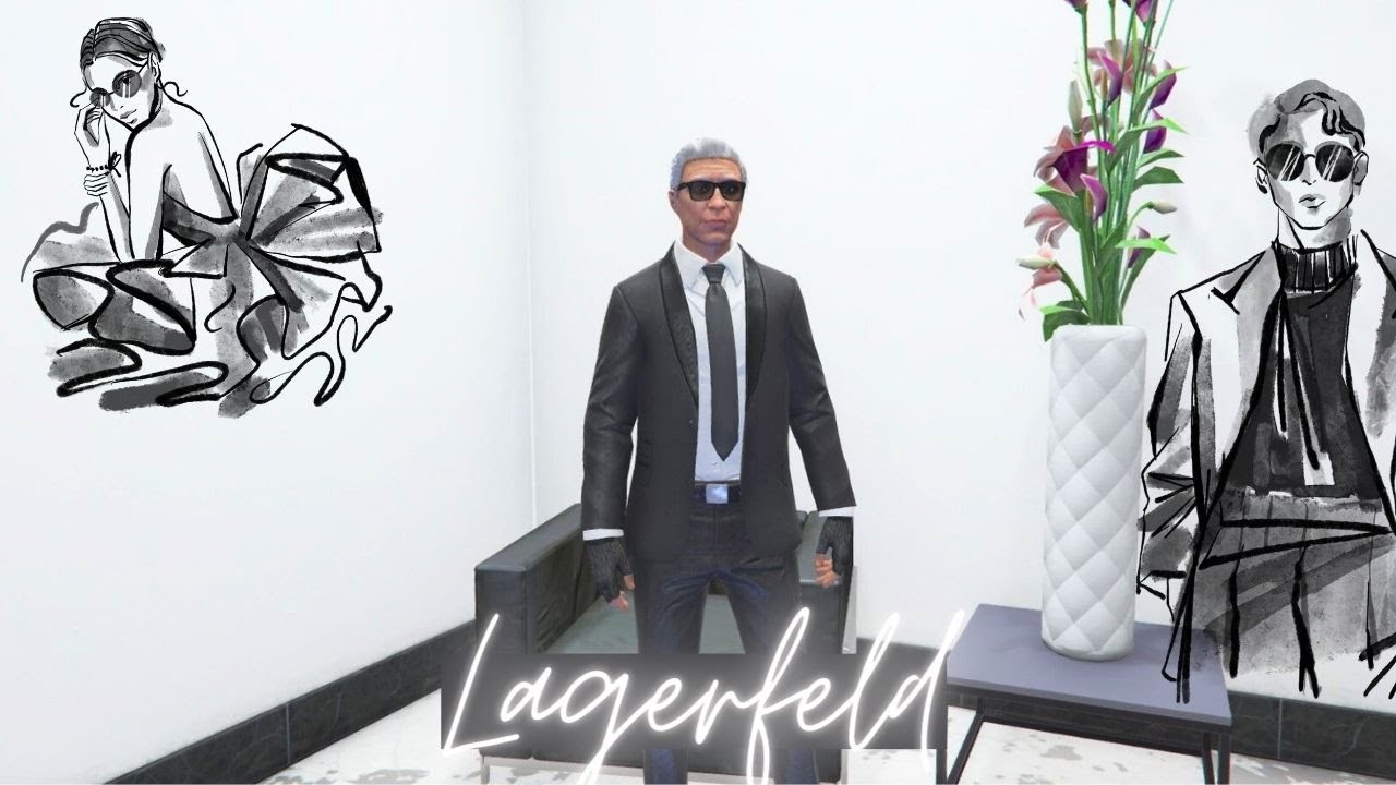 How to make Karl Lagerfeld Type creation in GTA Online, GTA best male ...