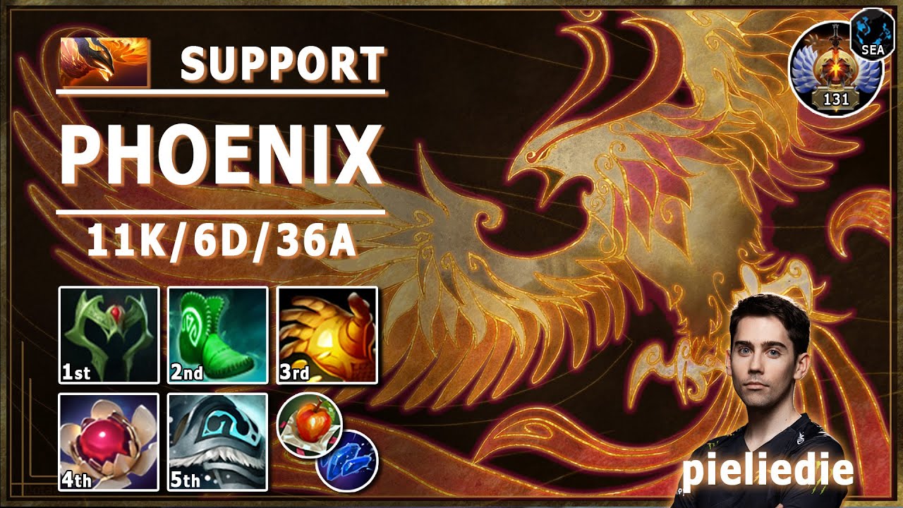 Phoenix Hard Support | 7.32d | pieliedie Pos 5 Phoenix Play | Dota 2 ...