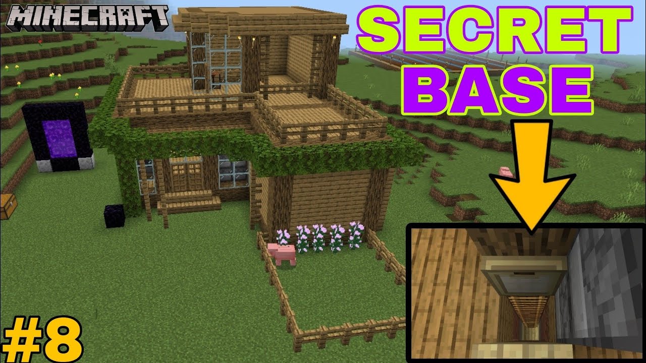 SAFE & SECRET UNDERGROUND BASE IN OUR HOUSE🏡IN MINECRAFT |SURVIVAL ...