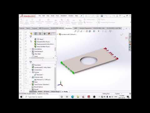 Solidworks Simulation Part 1 11 Static Analysis Tracking Trends in ...
