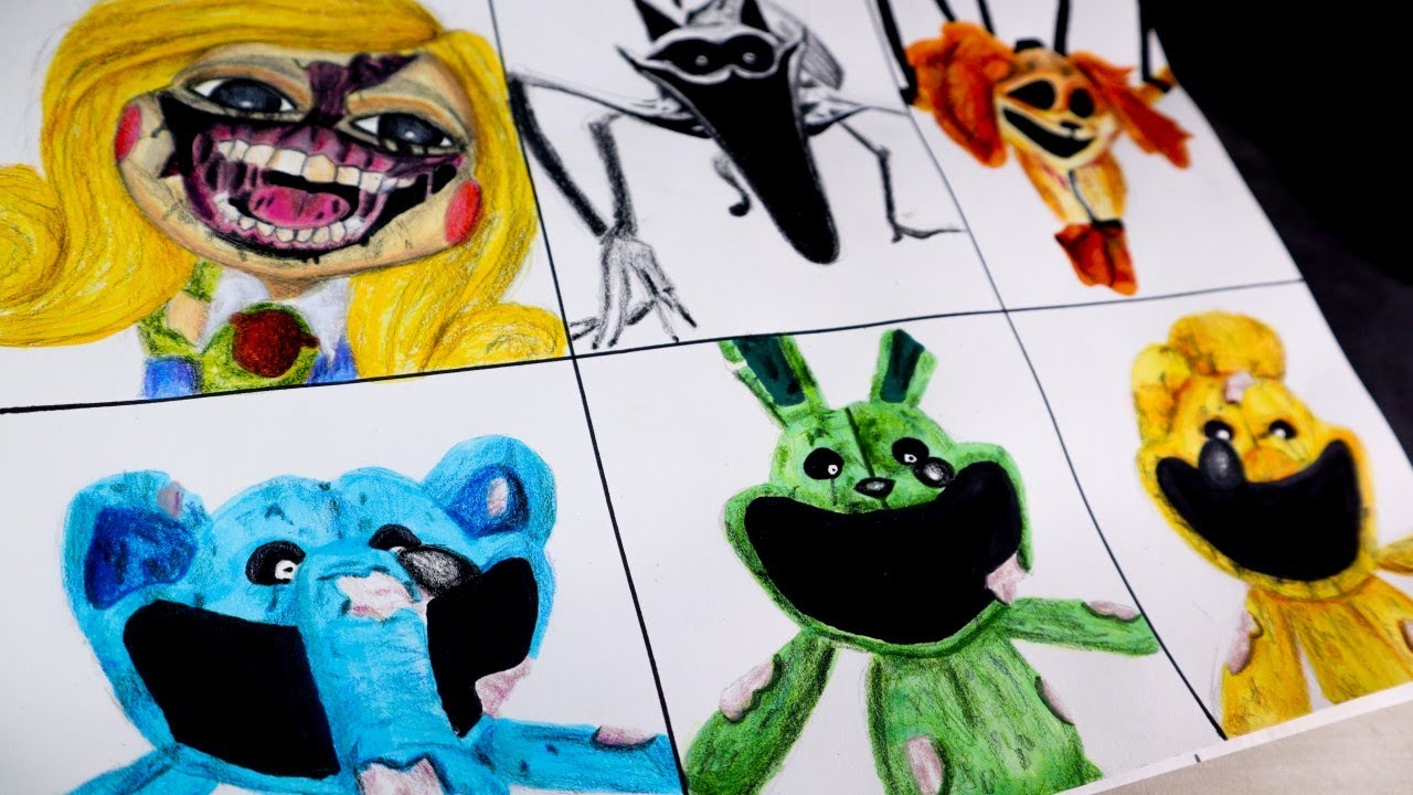 DIBUJANDO SMILING CRITTERS ANIMATION [ORIGINAL] | Drawing Poppy ...