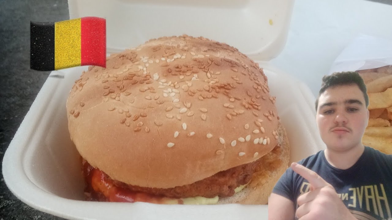 repas avec des frites belges et un bicky burger - YouTube