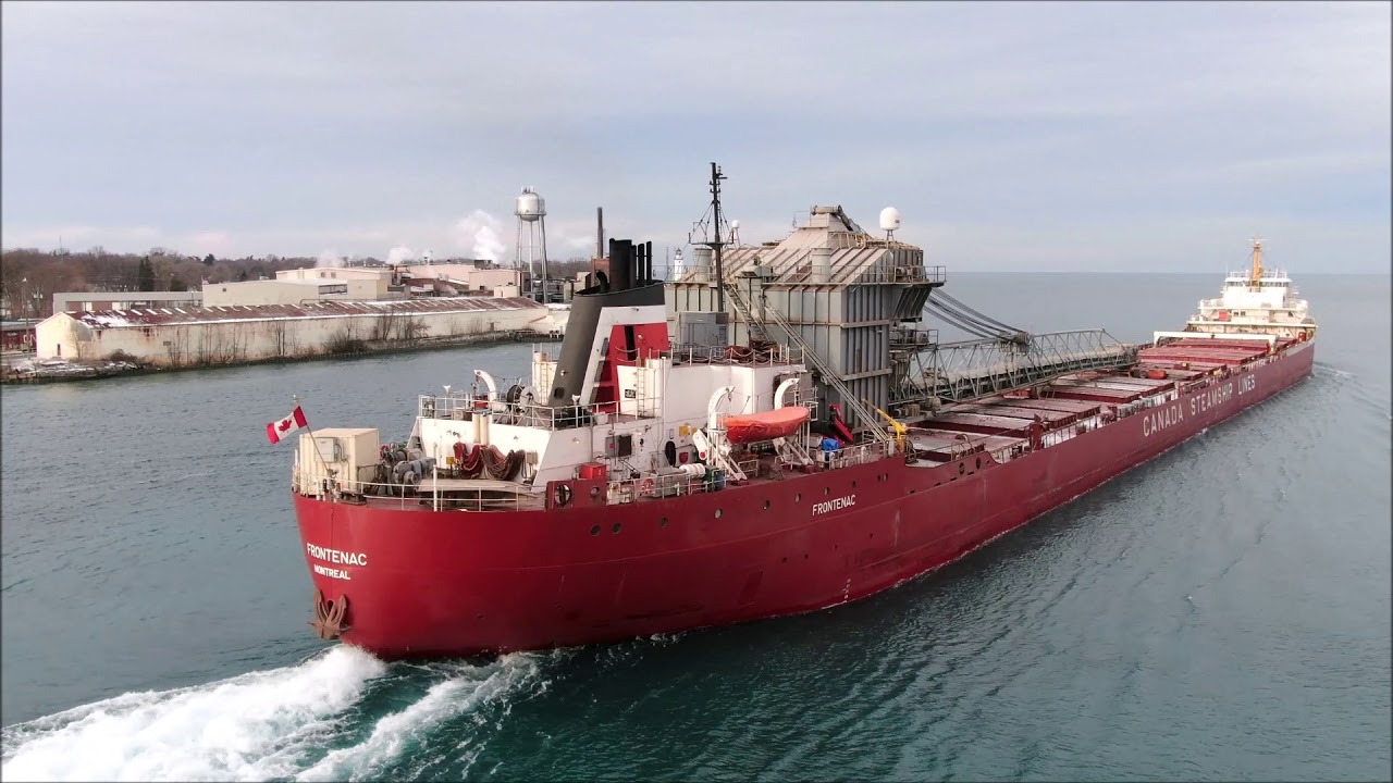 CSL FRONTENAC - Upbound Port Huron, Michigan 1-9-2020 - YouTube