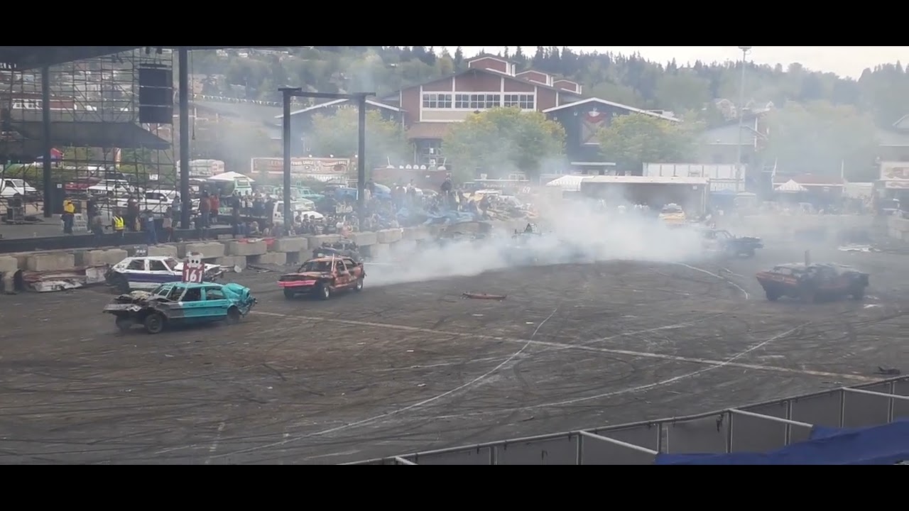 Puyallup Fair Spring Slamfest 2022 demolition derby part 1 Grande ...
