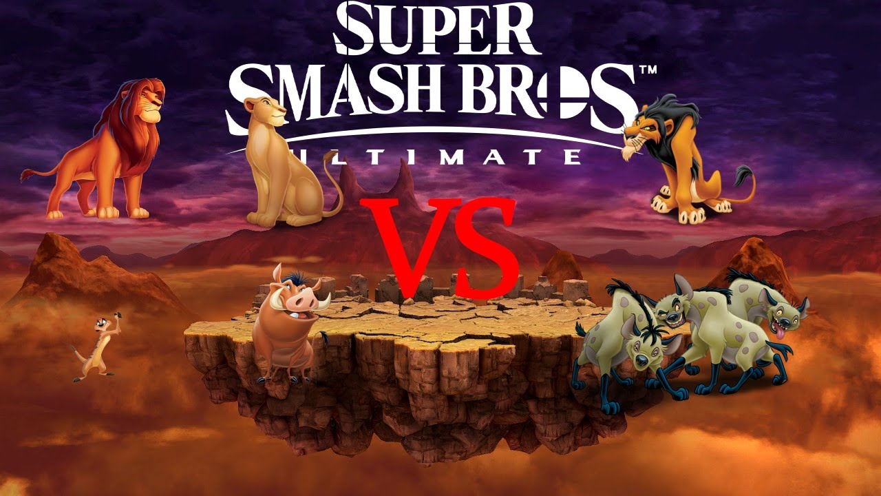 Super Smash Bros Ultimate Simba and friends vs. Scar - YouTube