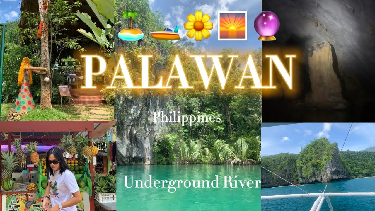 PALAWAN trip : underground river + puerto princesa night life 🌼🐚🌿 - YouTube