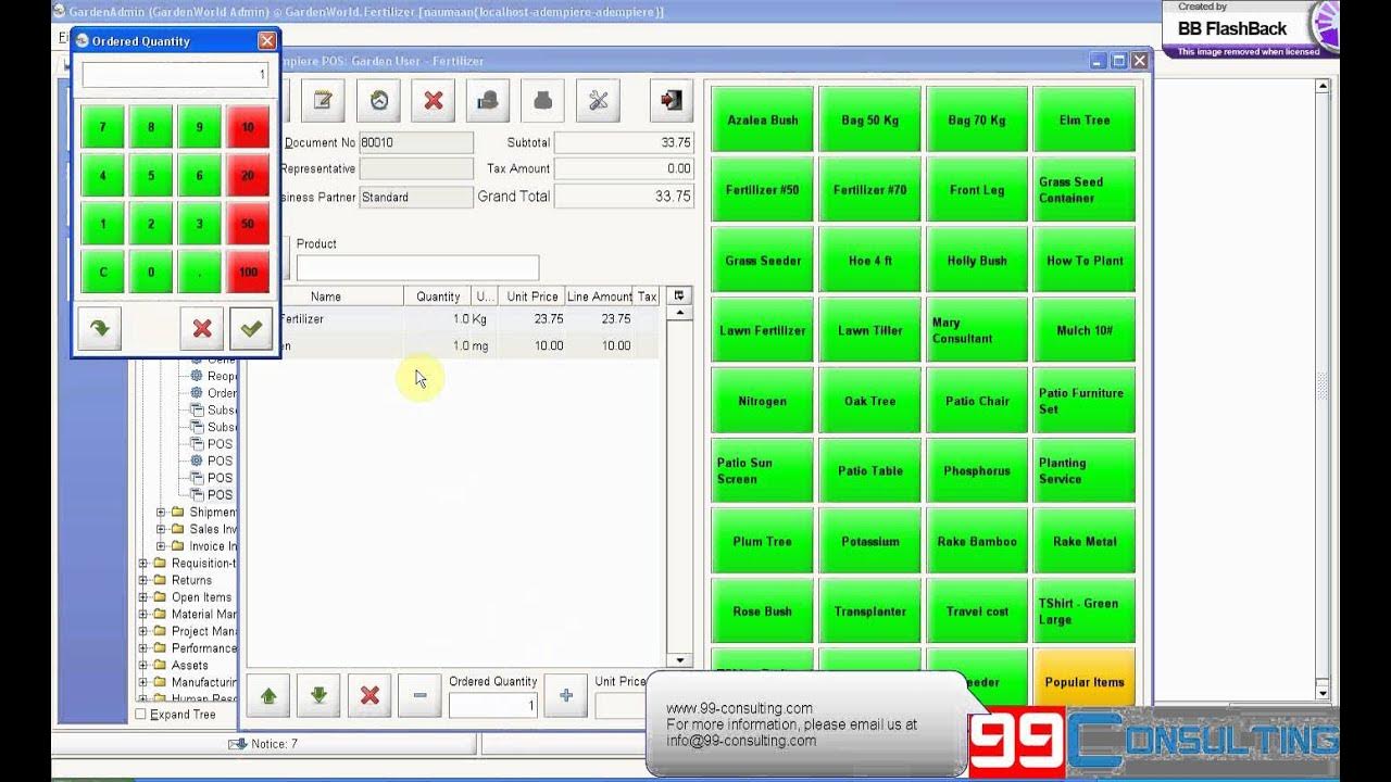 ADempiere - POS Demo - YouTube