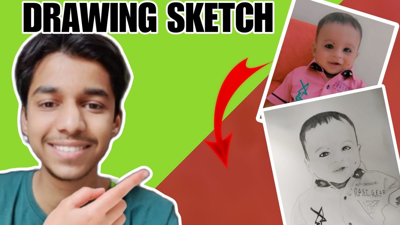 BABY CHILDREN DRAWING SKETCH PORTRAIT PENCIL - YouTube