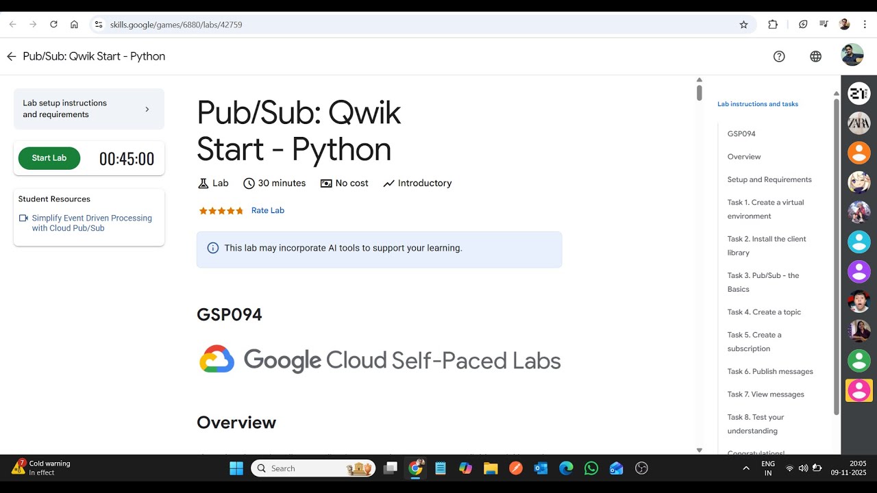 Pub/Sub: Qwik Start - Python || Lab Solution || Google Cloud Arcade 2025 - YouTube