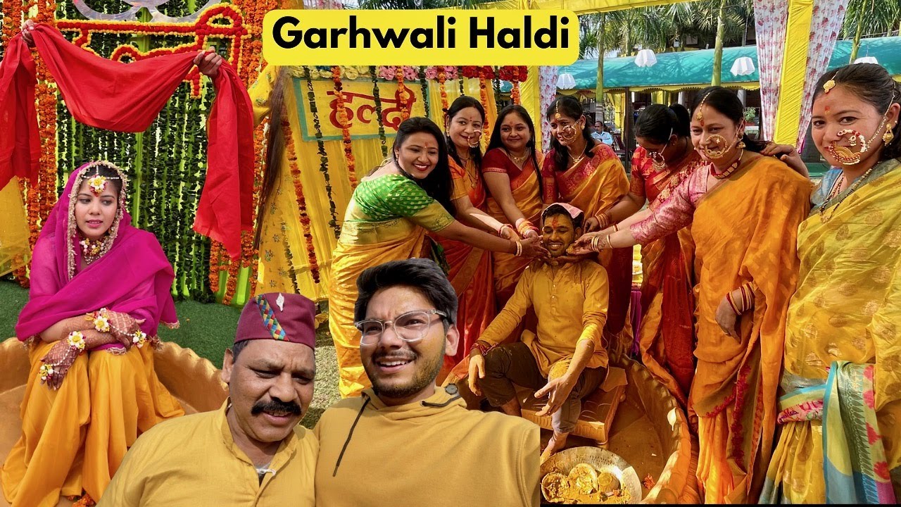 पहाड़ी हल्दी में बहुत मज़ा आया 😍 Garhwali Haldi Vlog | Part 03 | Suyash ...
