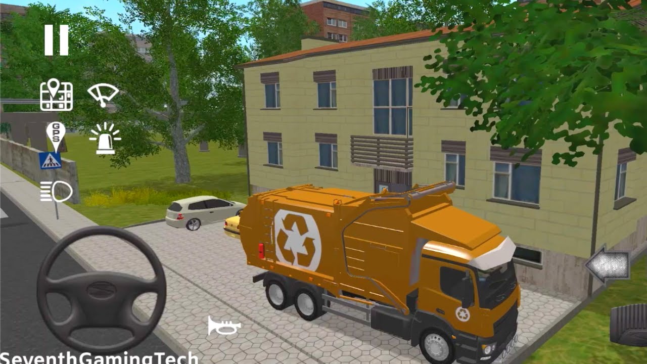 Front Loader Garbage Truck 🚛🚛🚛🚛♻️ Trash Truck Simulator Mobile Gameplay ...