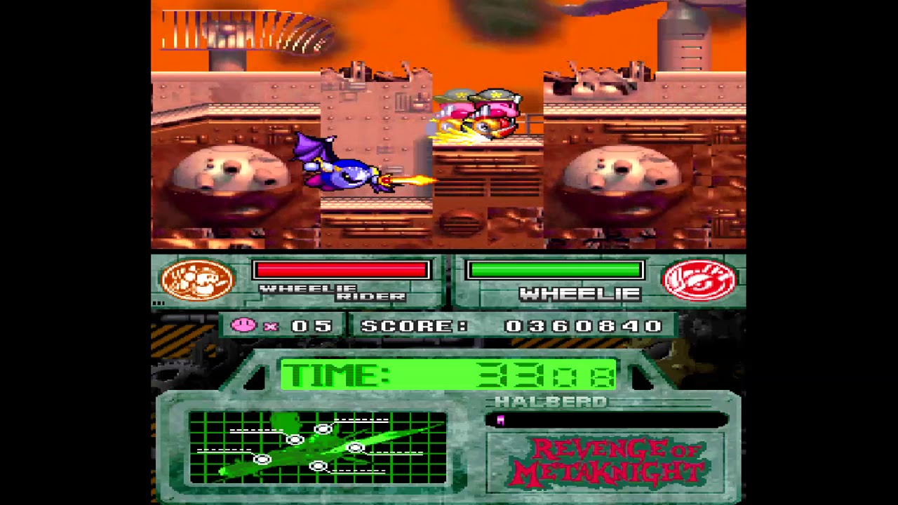 Kirby Super Star Ultra (DS) Revenge of Meta Knight - Stage 9 Escape ...