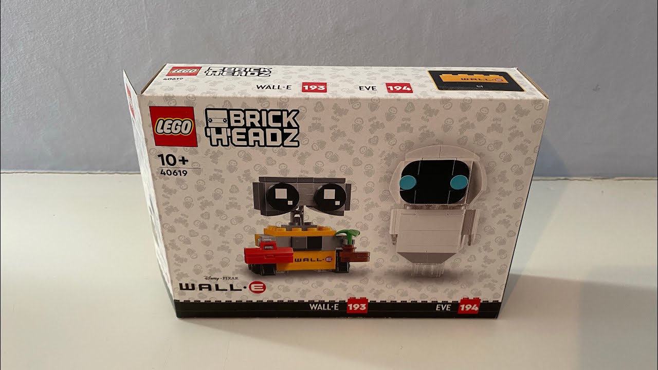 Lego Brick Headz Disney Pixar Wall.E and Eve Set Review. - YouTube