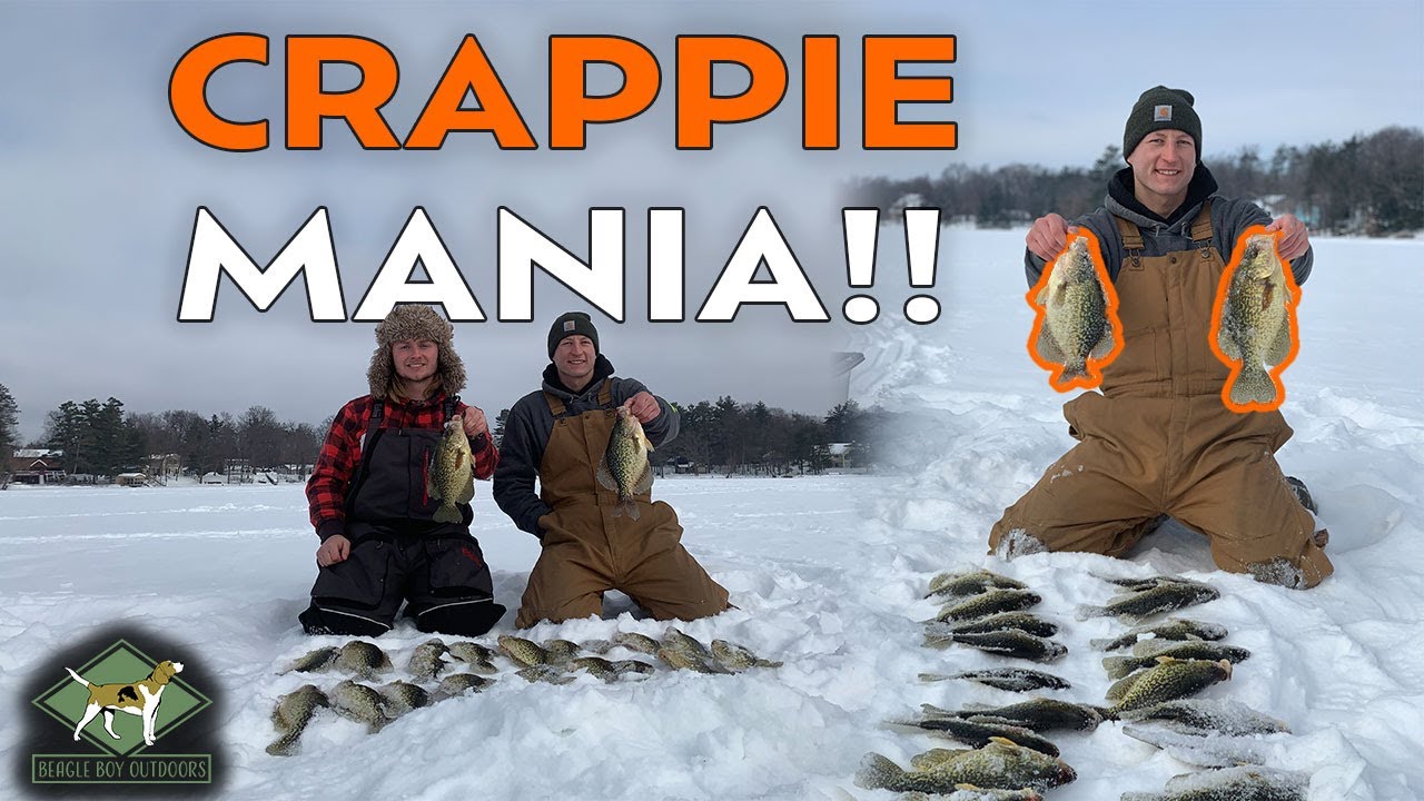 Slaying BIG Crappies Through The Ice | Crappie Mania - Ice Fishing ...