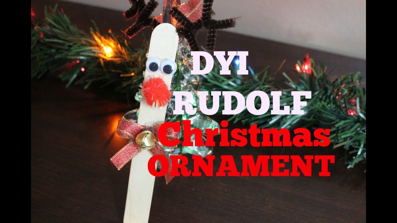 Easy DIY Rudolf Christmas Ornament - YouTube