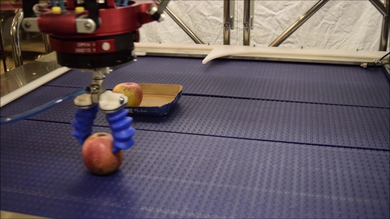 Robot Delta Keba Autonox - Picking manzanas - YouTube