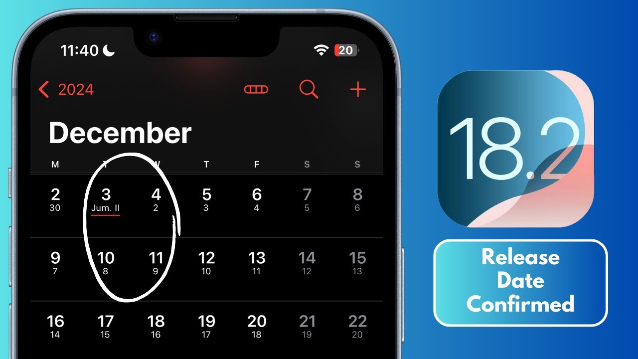 iOS 18.2 Release Confirmed FINALLY! - YouTube