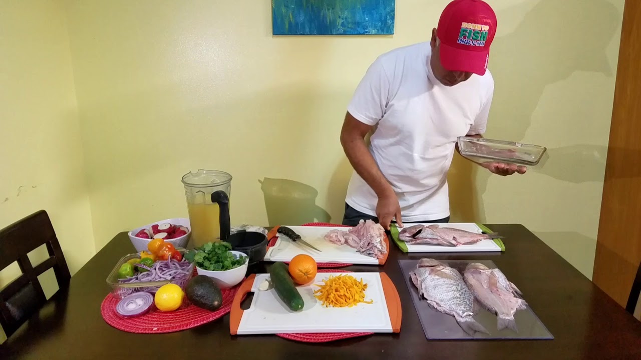 Making Ceviche out of Surf Perch - YouTube