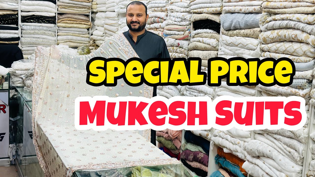 Special Price Mukesh Work Suits | Less Than Sale Price Mukesh Work Suit ...
