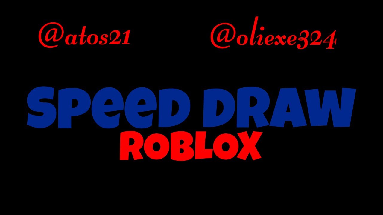 Speed Draw ROBLOX :) - YouTube