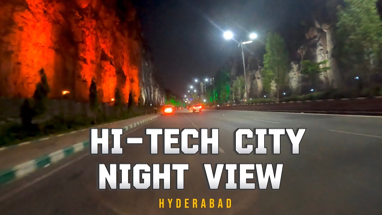hi tech city Hyderabad night view| night view hitech City|night vibes ...