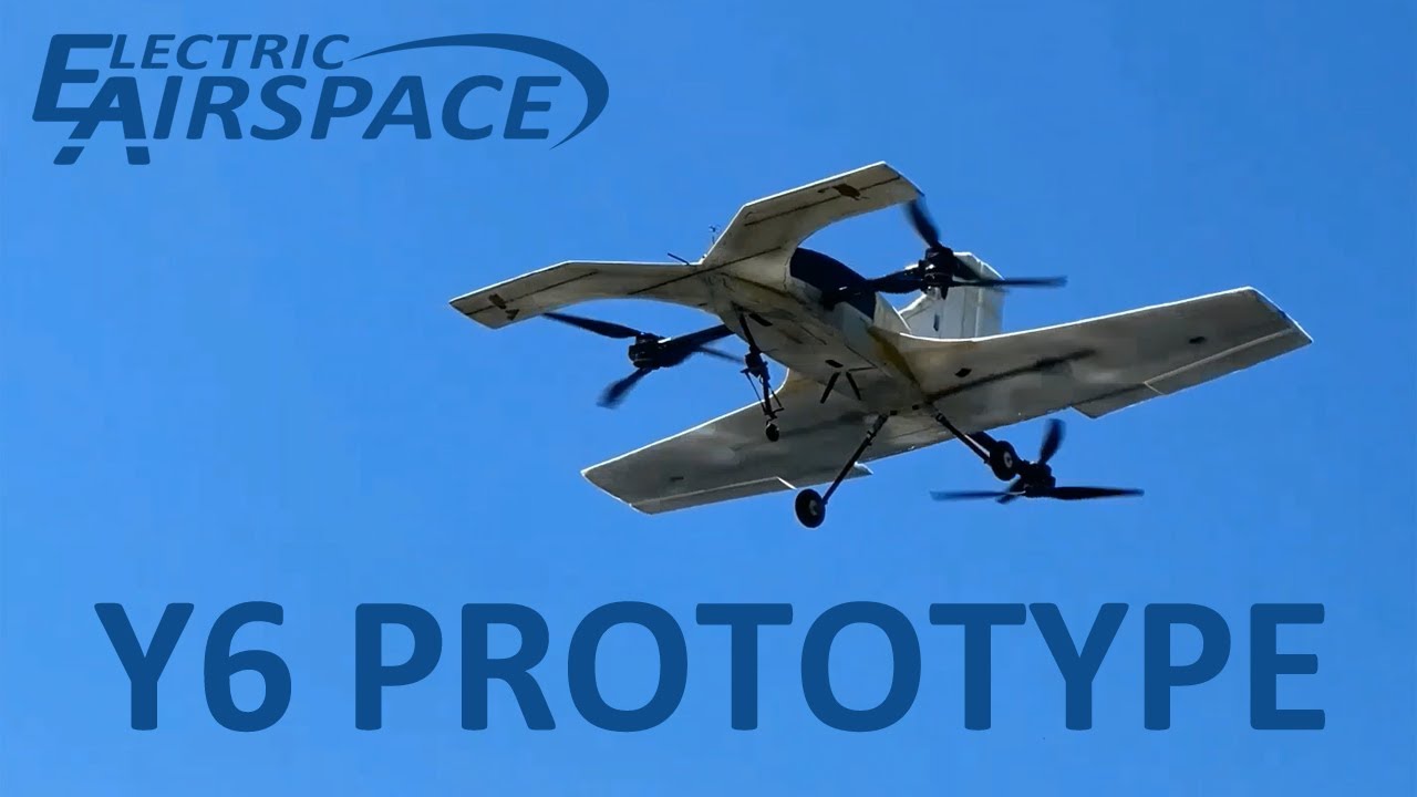 Y6 Electric VTOL Aircraft Prototype - YouTube