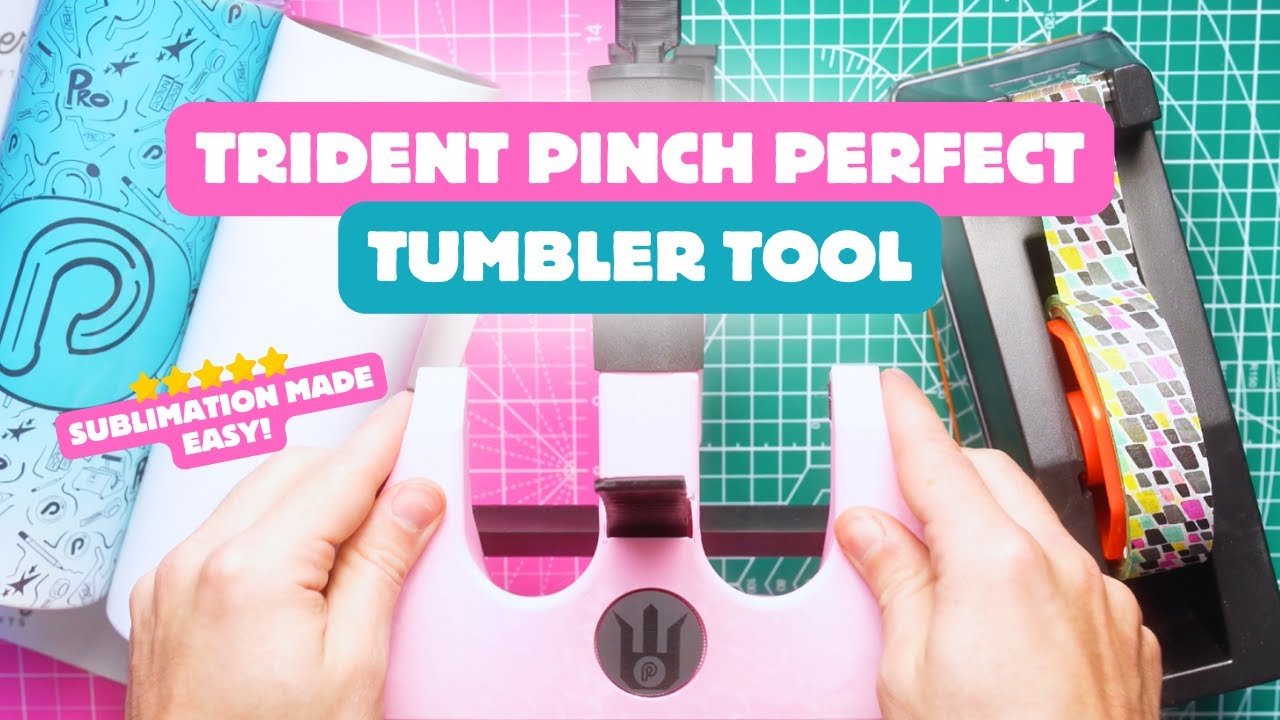 The Trident Pinch Perfect Tumbler Sublimation Tool - YouTube