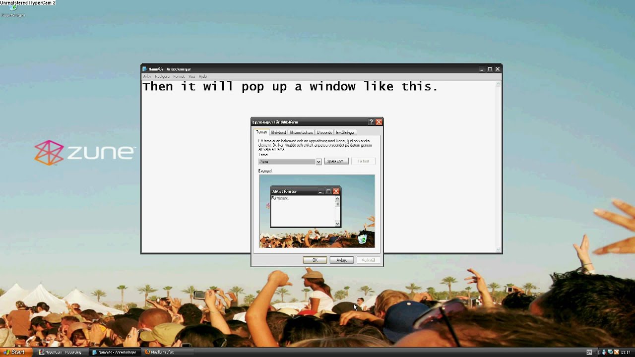 Zune theme for Windows XP Black - YouTube
