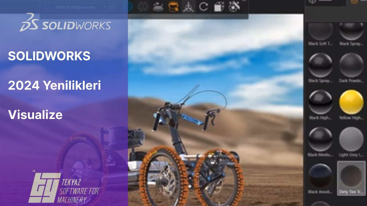 SOLIDWORKS 2024 Yenilikleri - Visualize - YouTube