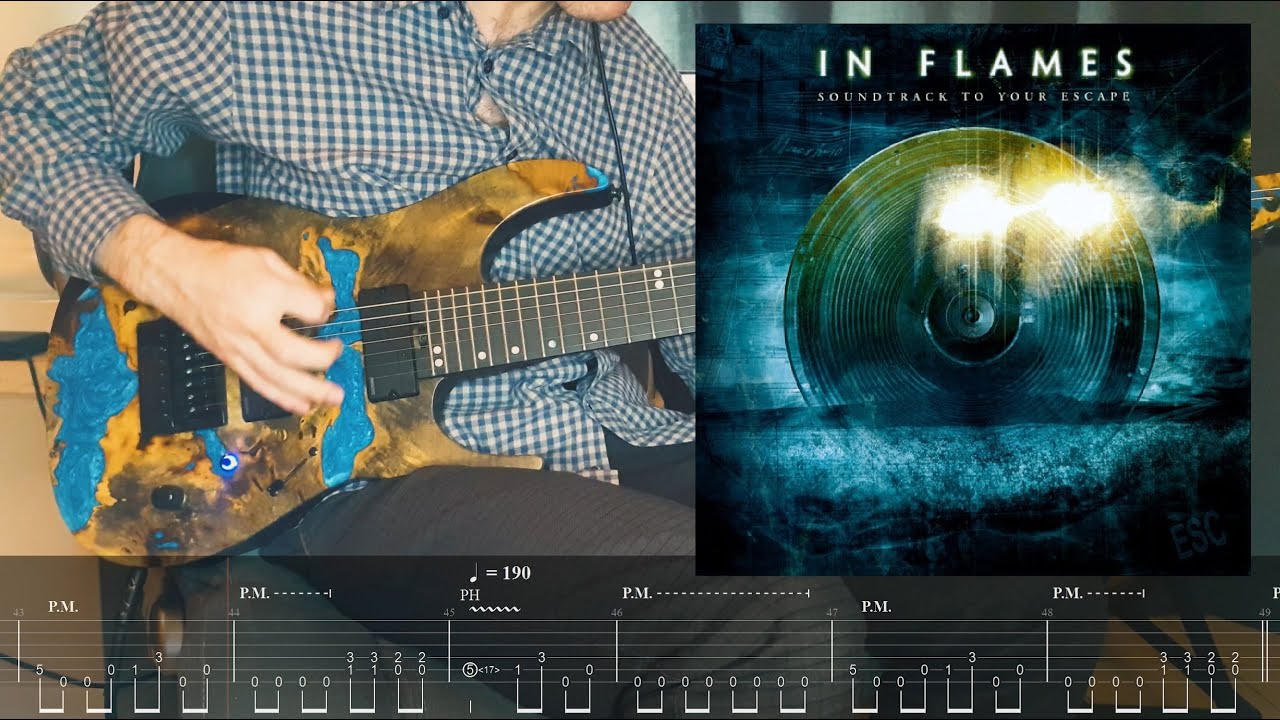 IN FLAMES - F(r)iend (Guitar Cover with On Screen Tabs) - YouTube