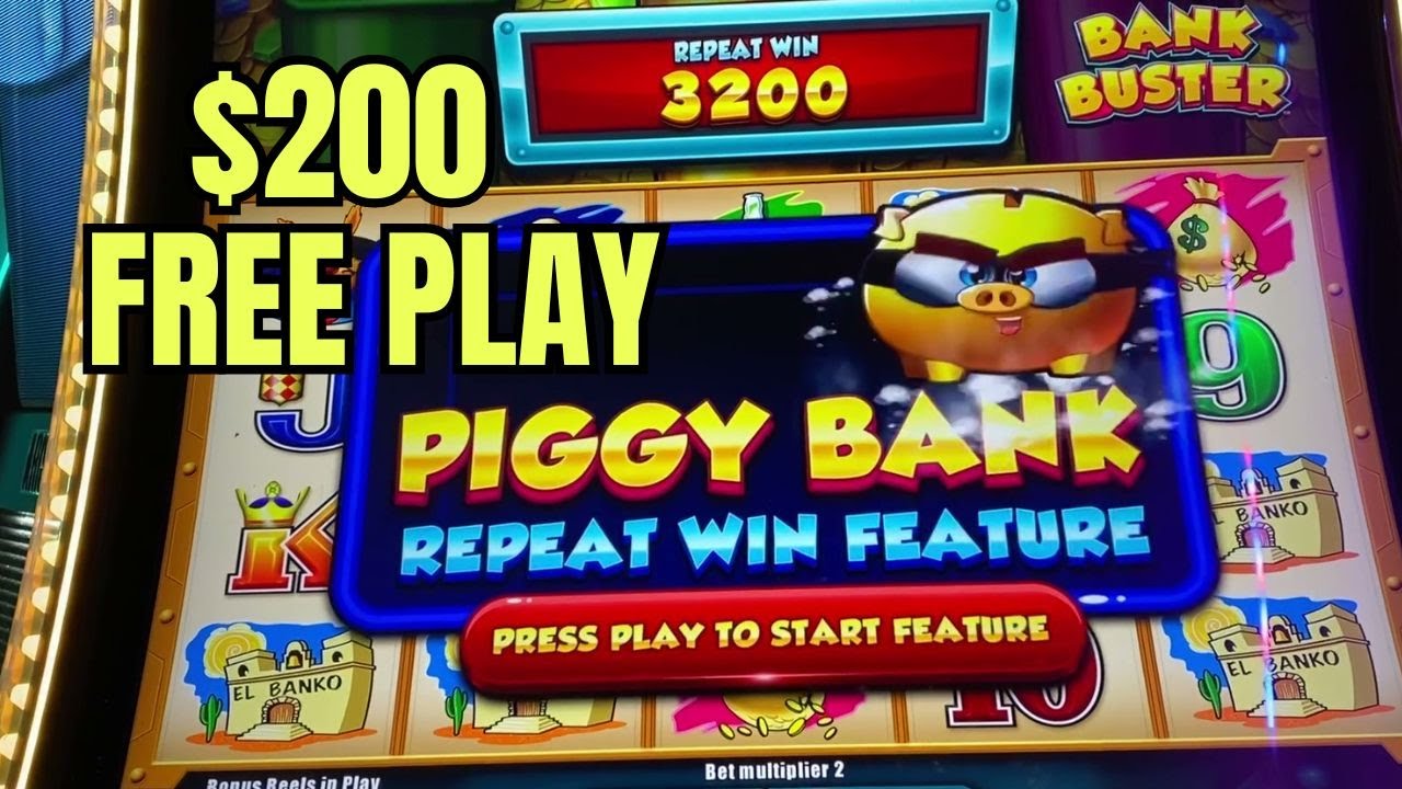 The Casino Gave Me $200 IN FREE PLAY! Watch Me Play Bank Buster Slot ...