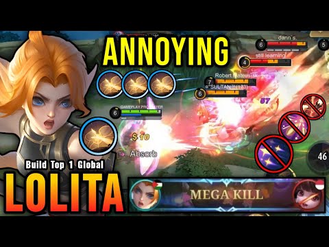 Super Tank Lolita 100% Annoying Guardian's Reflection!! - Build Top 1 Global Lolita ~ MLBB