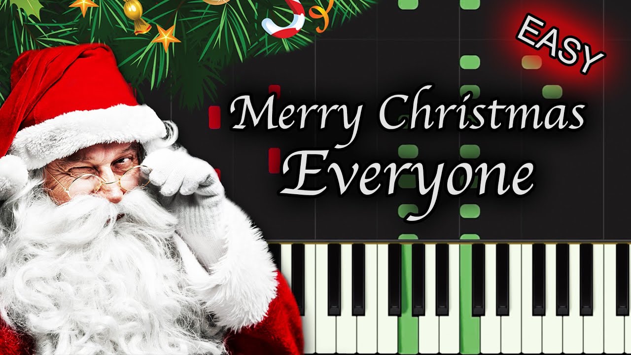 Merry Christmas Everyone Piano - Christmas Piano Tutorial! (Easy ...