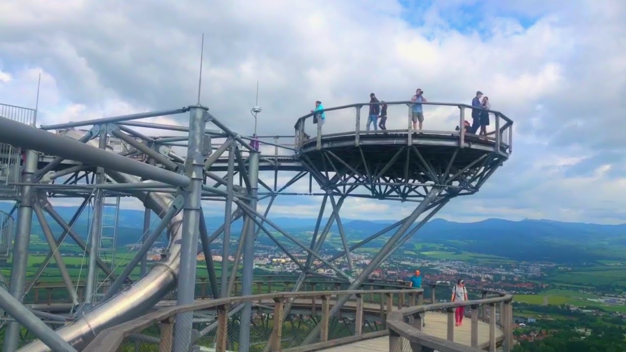 Rozhľadňa Bojnice, Cajka v oblakoch, Vyhliadková veža Bojnice, - YouTube