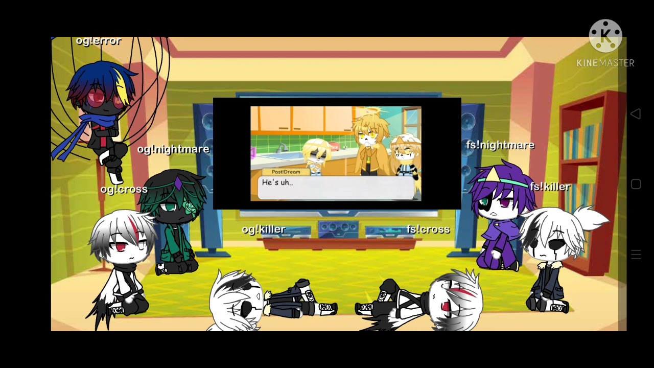 Fallen stars au and Original au react to dream/Shattered are sad - YouTube