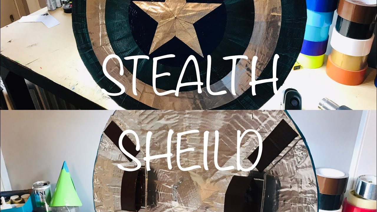 DIY Extra Spicy CARDBOARD Captain America Stealth Shield - YouTube