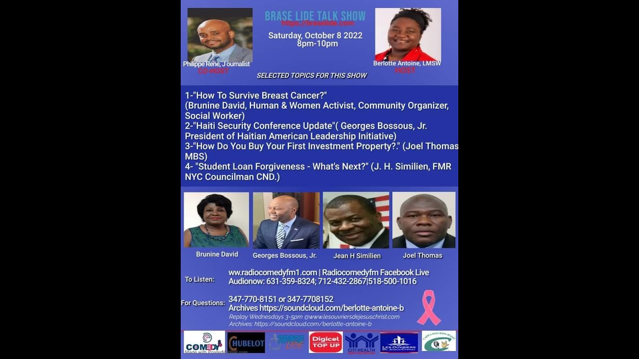 Interview with Brunine David (Breast Cancer Survivor) Brase Lide Talk ...