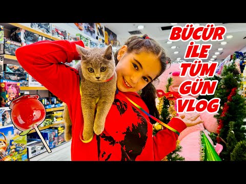BÜCÜR İLE TÜM GÜN VLOG !! BÜCÜR ELİF SİNEMİ OKULDAN ALDI !! 24 SAAT GEZELİM !!