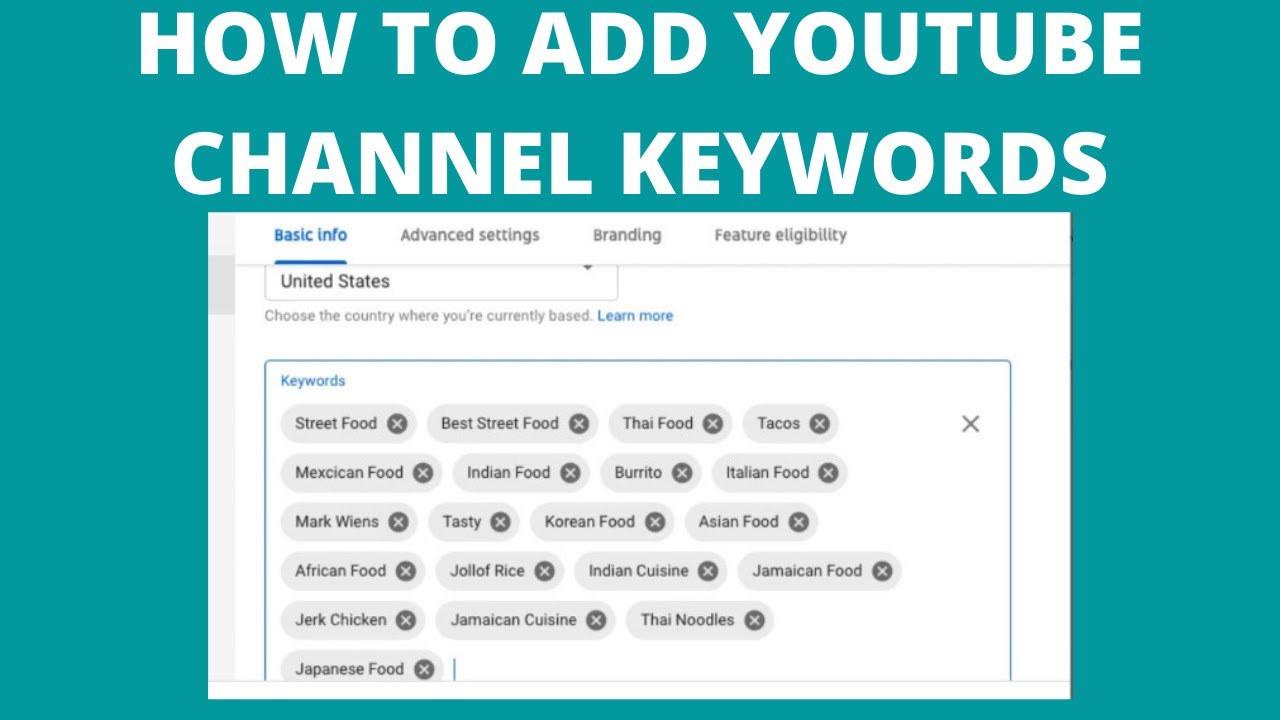 YouTube Channel Keywords | How to add channel keywords - YouTube