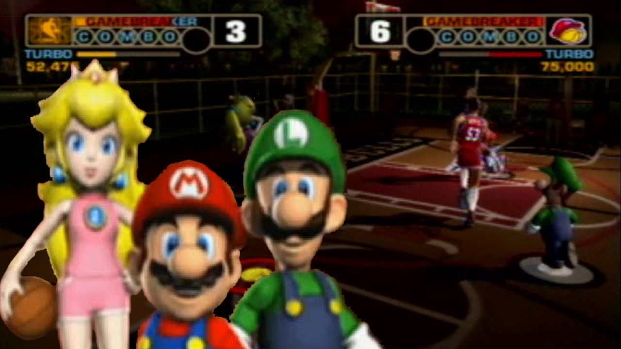 NBA Street V3 - Nintendo All Stars vs (Legendary) NBA Legends - YouTube