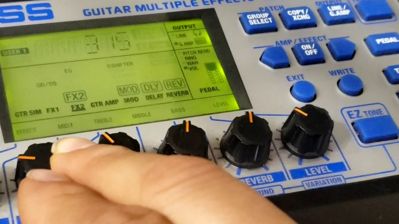 Programación Pedal Boss Me-33 Para #Bachata - YouTube