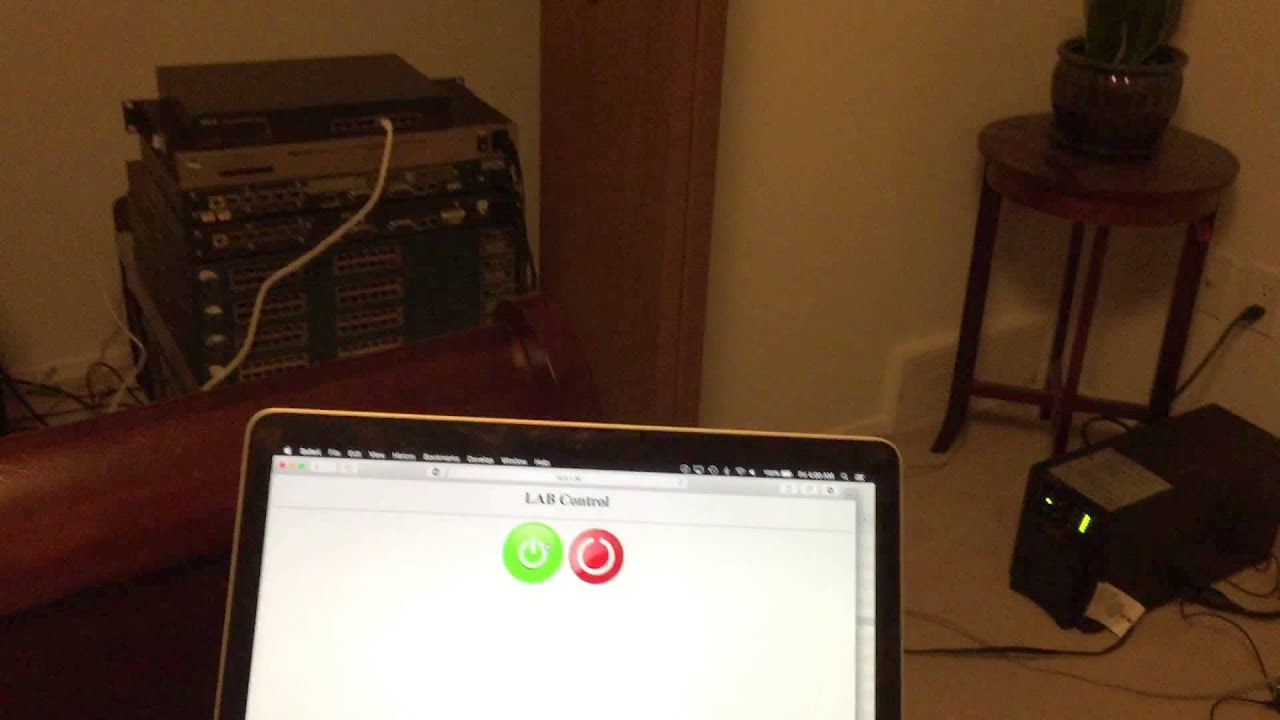 Web/remote controlled power switch for my lab - YouTube