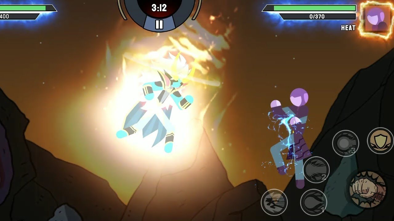 Mekaruba vs Heat - Stickman Warriors Super Dragon Shadow Fight - YouTube