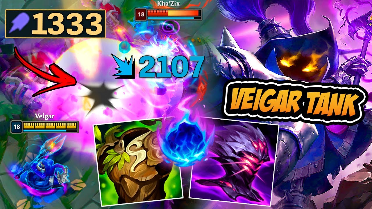 MEGA VEIGAR TANK COM 1333 DE AP E 6000 DE VIDA !! - LEAGUE OF LEGENDS - YouTube